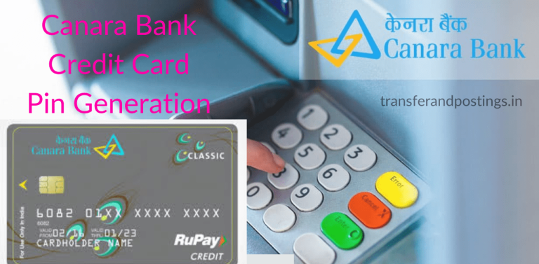 Canara Bank Credit Card Pin Generation - 3 Useful Methods