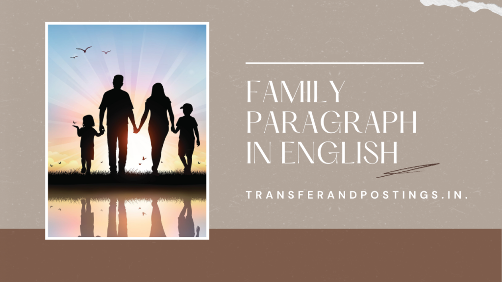 Family Paragraph In English: The Importance Of Writing A Family ...