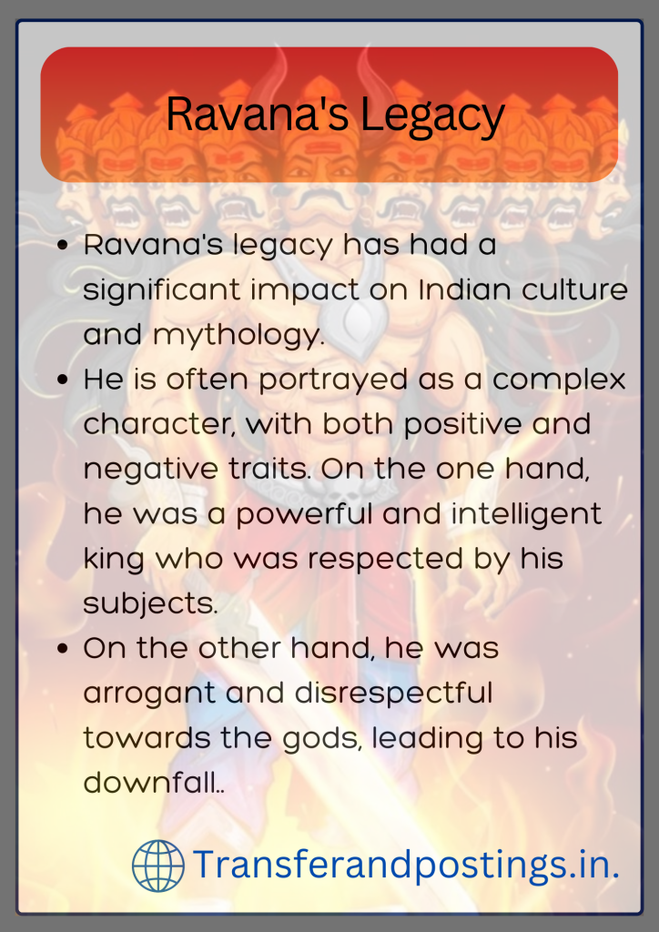 10 Lines On Ravana In English: The Ten-Headed Demon King of Indian ...