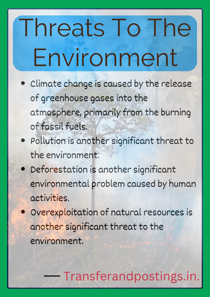 Paragraph On Importance Of Environment: Understanding Threats And ...