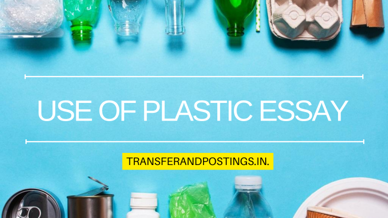 Use Of Plastic Essay: Exploring the Uses, Effects, and Alternatives of ...