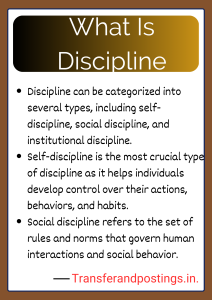 The Importance Of Discipline In Life: A Discipline Paragraph - Transfer ...