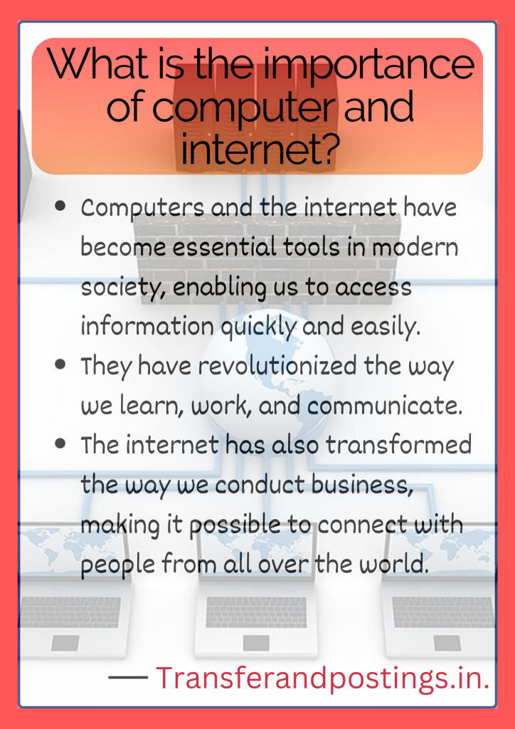 Computers And Internet Essay: The Role of Computers and Internet in ...