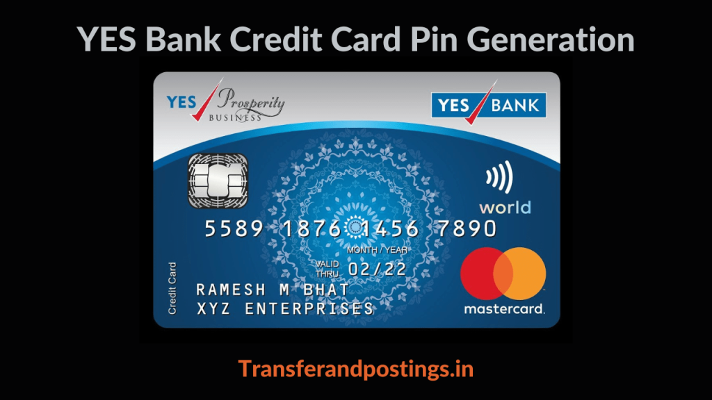 Yes Bank Credit Card Pin Generation - 3 Best Methods To Generate Yes ...