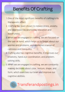 Paragraph On My Hobby Craft: An Enriching And Relaxing Pursuit ...