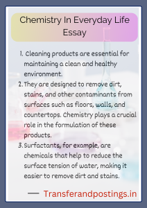 Chemistry In Everyday Life Essay ''Exploring the Impact of Chemistry in ...