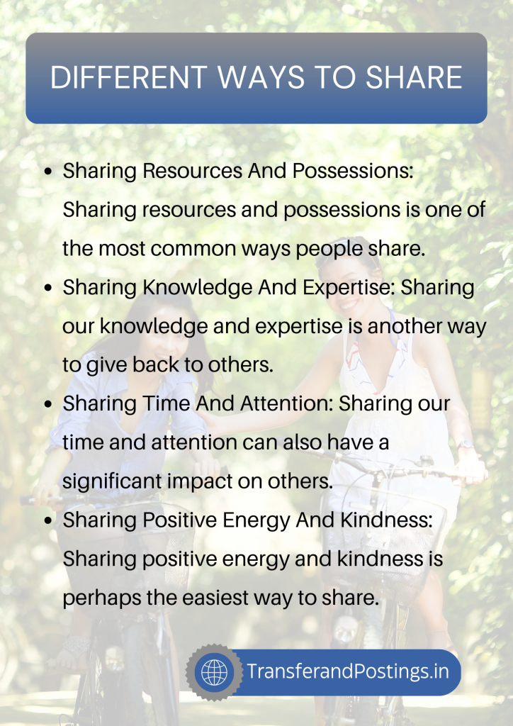 Sharing Is Caring Paragraph: The Importance Of Generosity In Our Daily ...