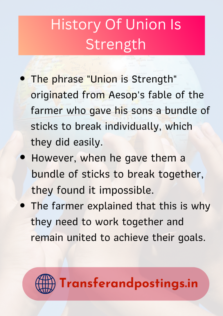 Union Is Strength Paragraph: The Power Of Unity Working Together For A ...
