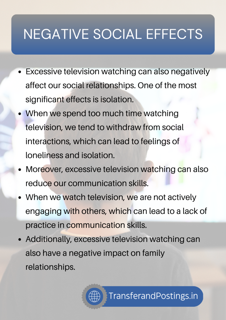 Bad Effects Of Watching Television Paragraph: What You Need To Know ...