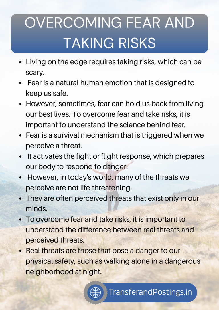 The Reason Why Living On The Edge Paragraph: The Science Behind Taking ...