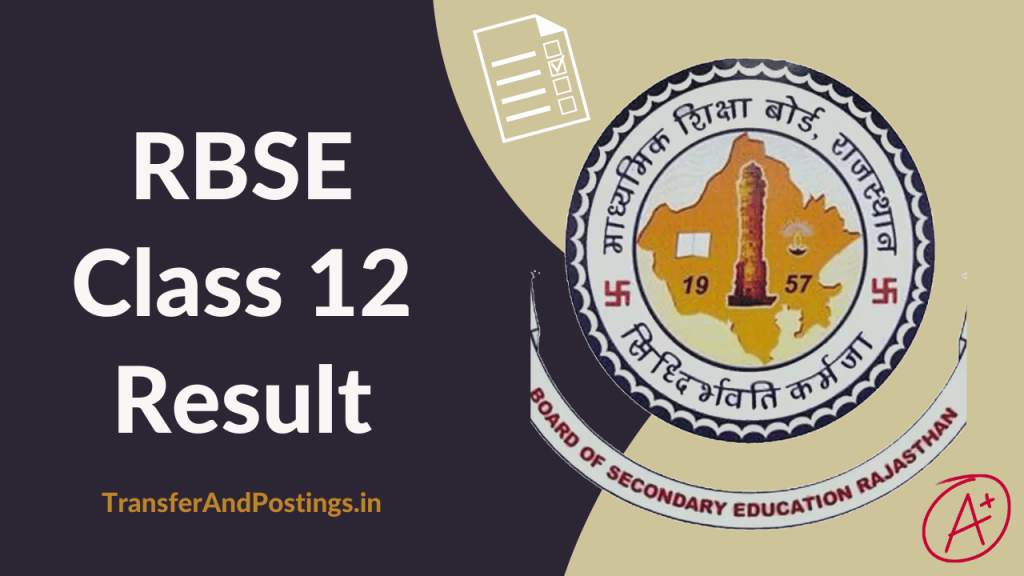 RBSE Class 12 Result Arts To Be Out Today At Rajeduboard.rajasthan.gov ...