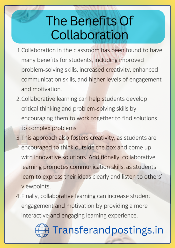 Collaboration In Classrooms: The Key To Unlocking Student Success ...