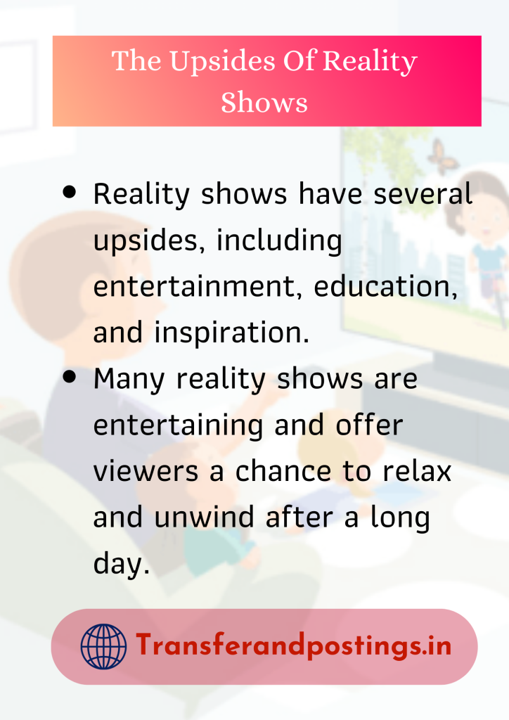 Paragraph On Reality Shows: The Ups And Downs Of Reality Shows An In ...