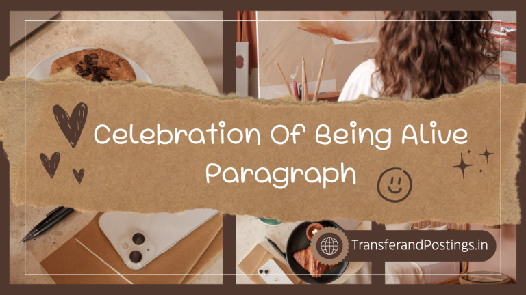 Celebration Of Being Alive Paragraph: Embracing The Joys Of Life ...