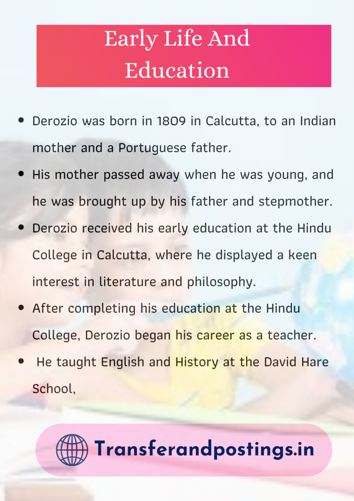 Derozio Paragraph: A Pioneer Of Indian Nationalism And Literature ...