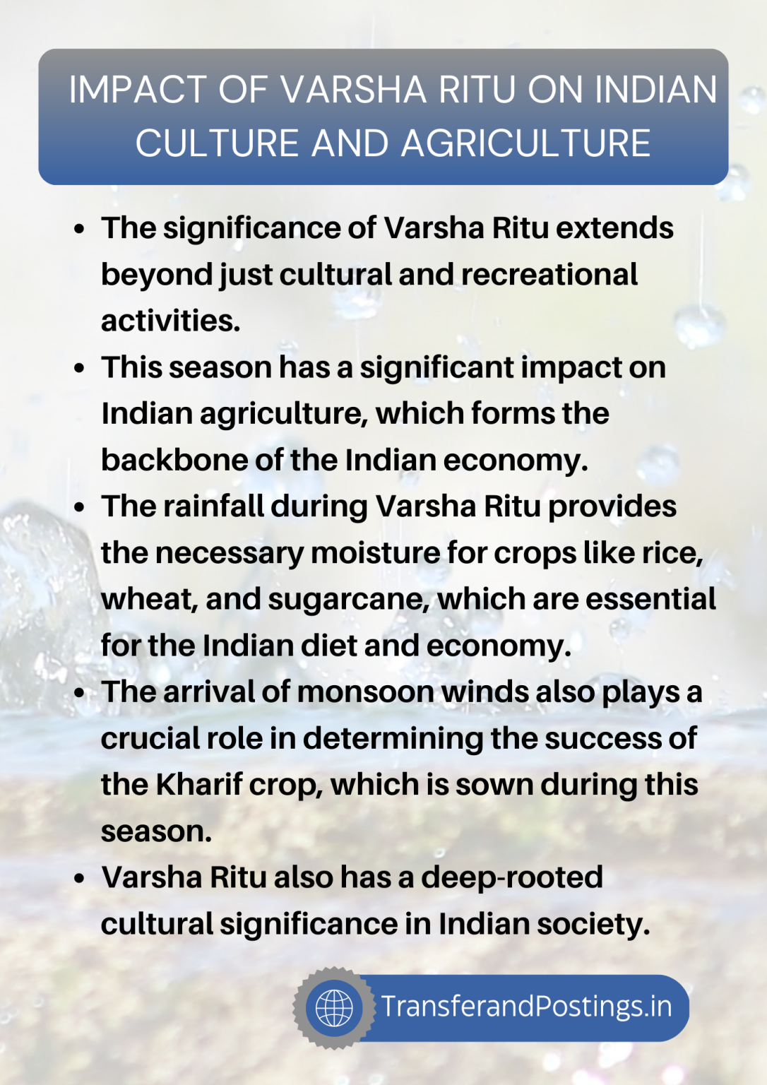 Paragraph On Varsha Ritu: Exploring India's Monsoon Season - Transfer ...
