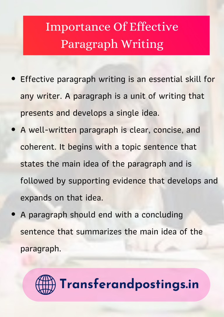 Paragraph Writing Competition: A Guide To The Paragraph Writing ...