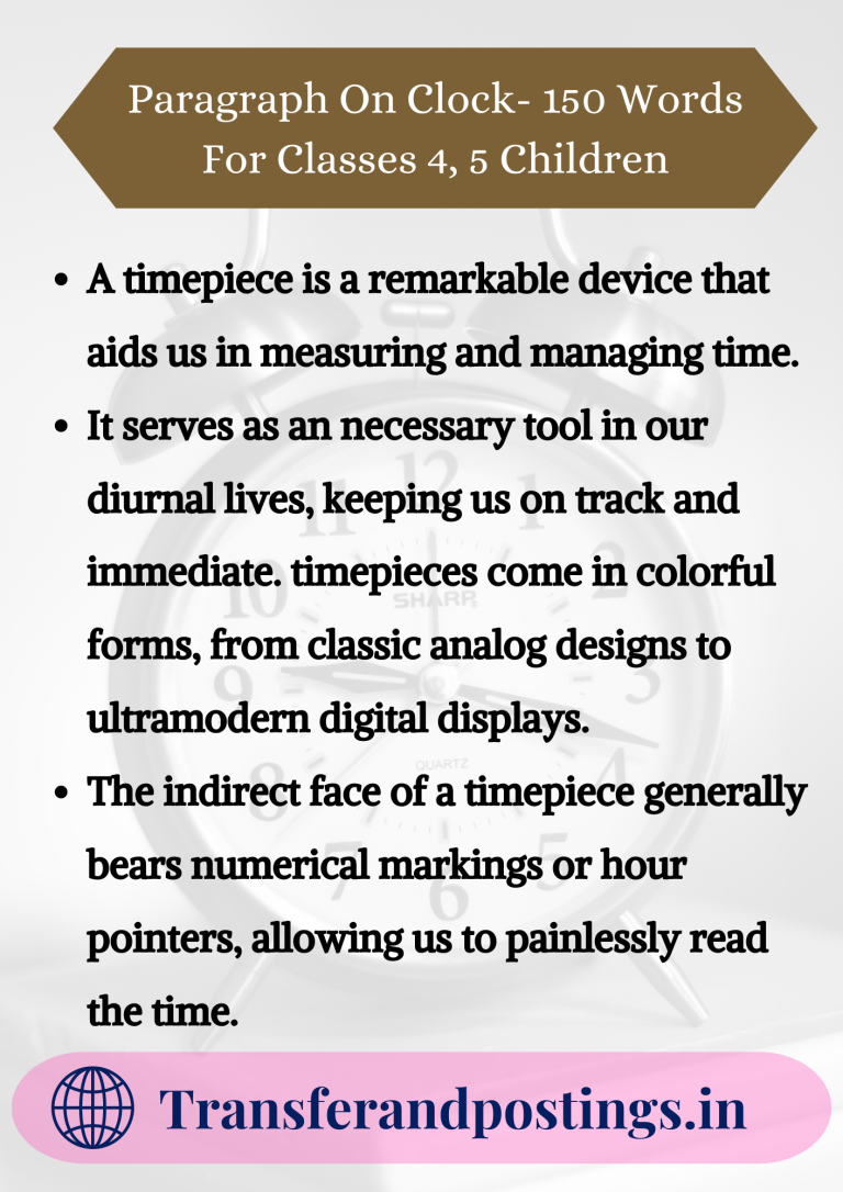 Paragraph On Clock