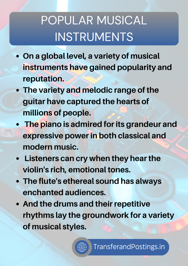Paragraph On Musical Instruments: Unlocking The Melodies - Transfer and ...