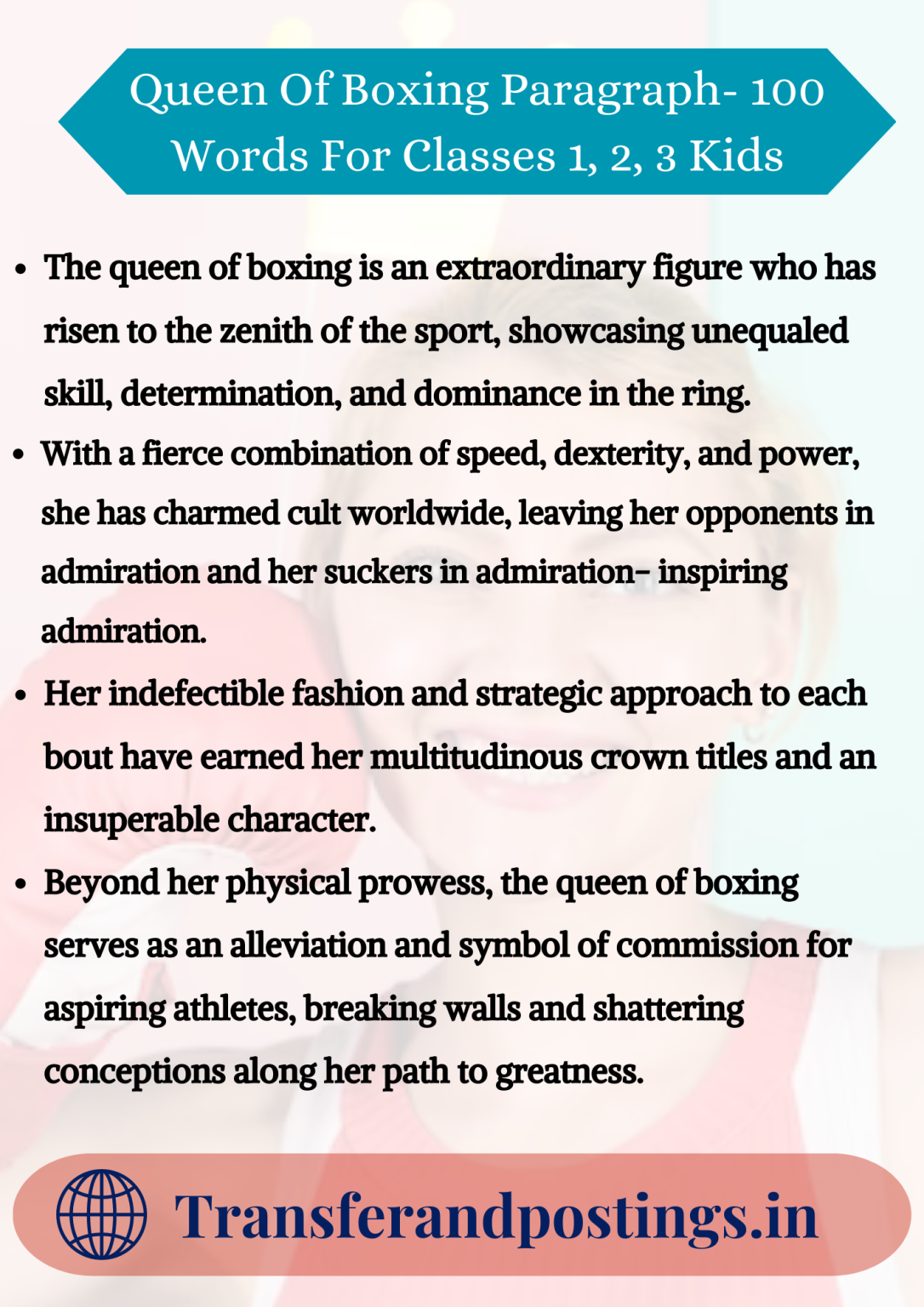 Queen Of Boxing Paragraph
