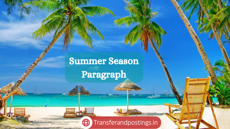 Summer Season Paragraph