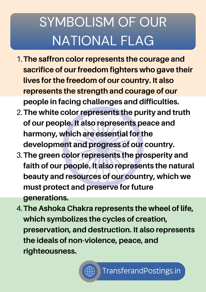 Our National Flag Paragraph: The Importance And Symbolism Of Our ...