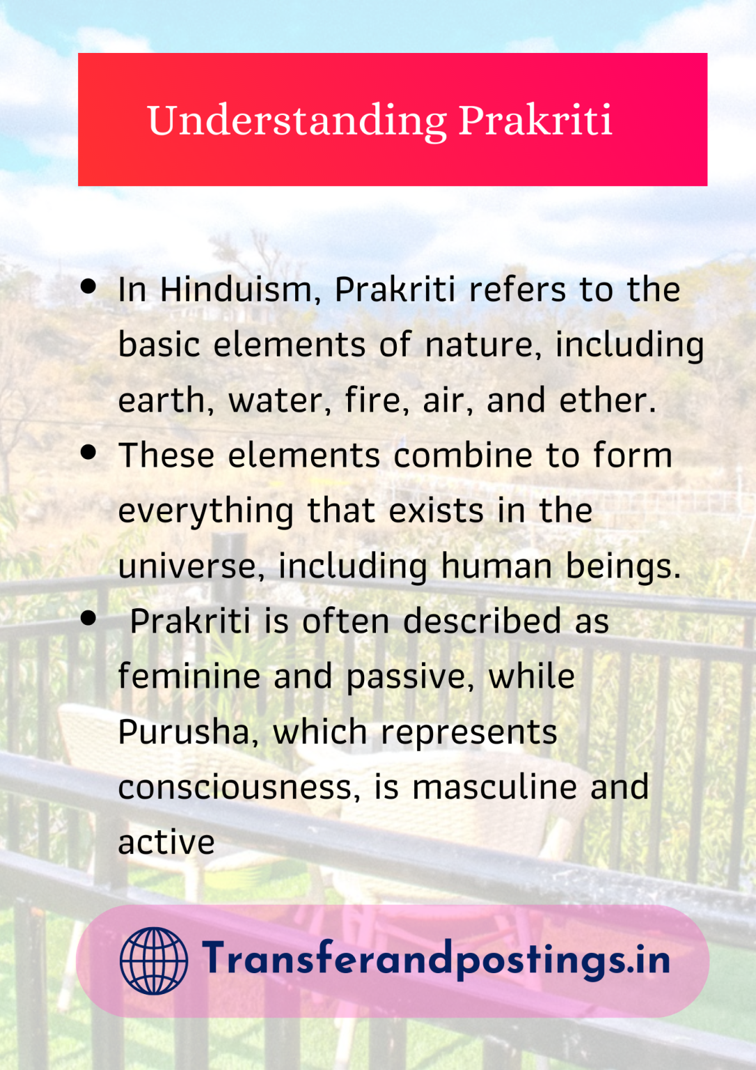 Paragraph On Prakriti: Elements Of Nature And Your Unique Place Within ...