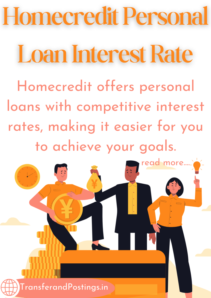 Homecredit Personal Loan Interest Rate - Transfer and Postings