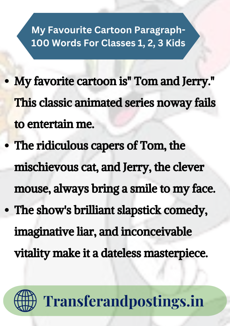 My Favourite Cartoon Paragraph