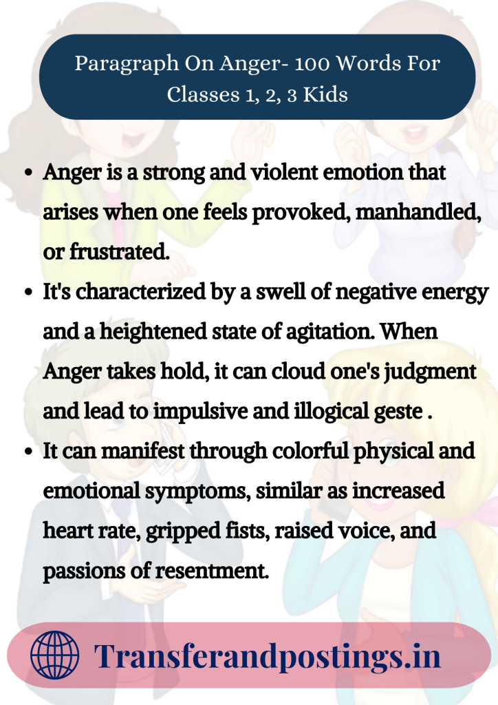 Paragraph On Anger